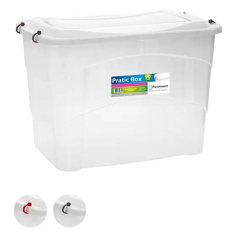 Caixa Organizadora Pratic Box 90L - Paramount - Caixa Organizadora ...