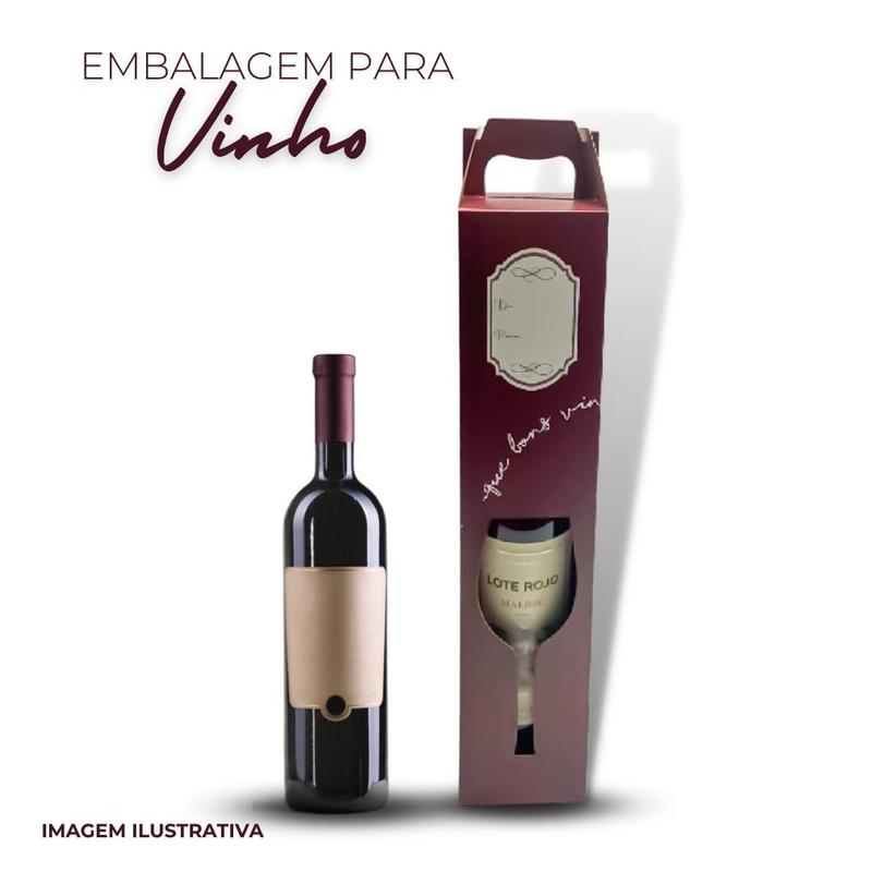 Caixa Para Garrafas de Vinho Embalagem Presenteavel Embalagem para ...