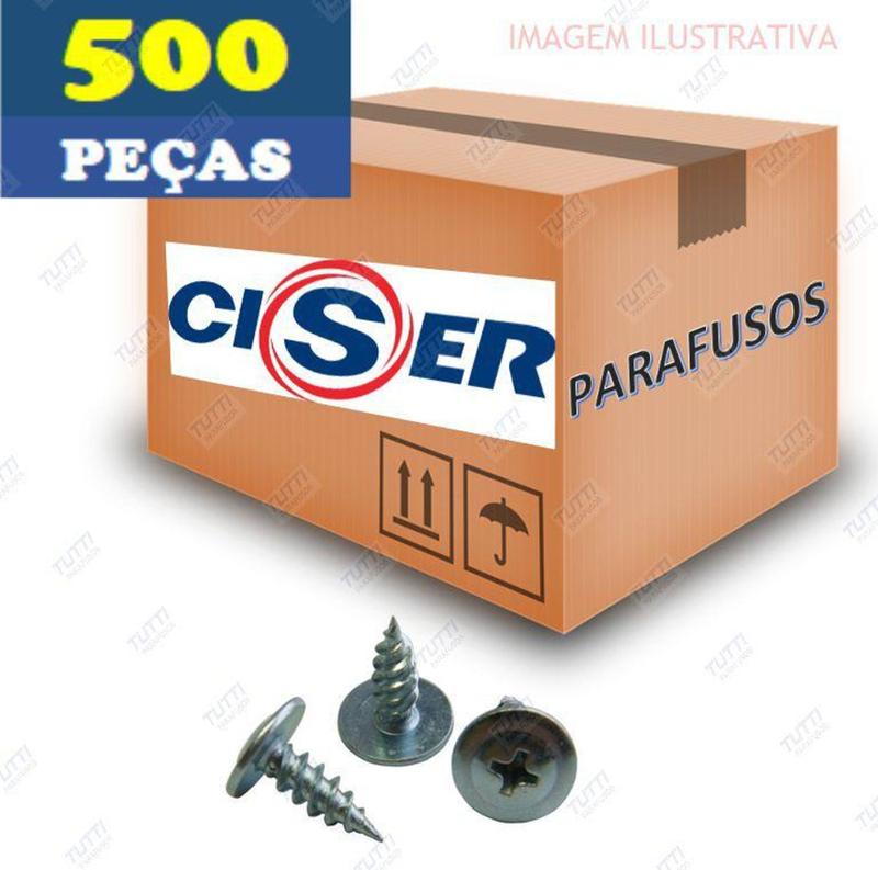 Caixa Parafusos Flangeado Agulha Ciser 4.2x19 Forro PVC, Drywall 500 ...