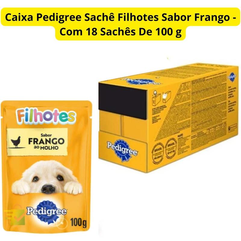 Caixa Pedigree Sachê Sabor Frango Filhotes - Original Nfe - Mars ...