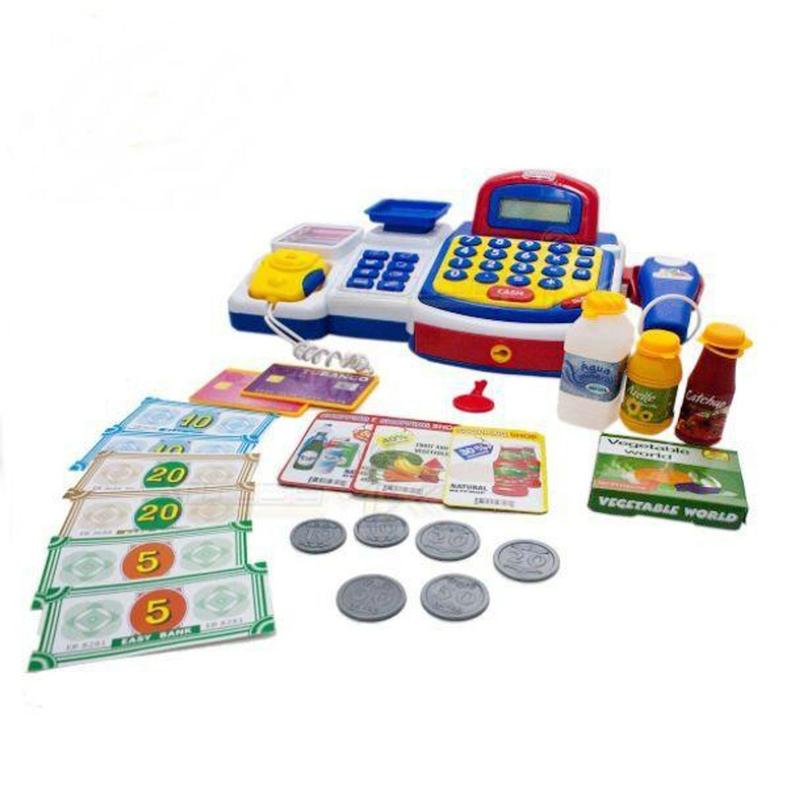 Caixa Registradora Infantil Masculino Com Acessórios Azul - Dm toys ...