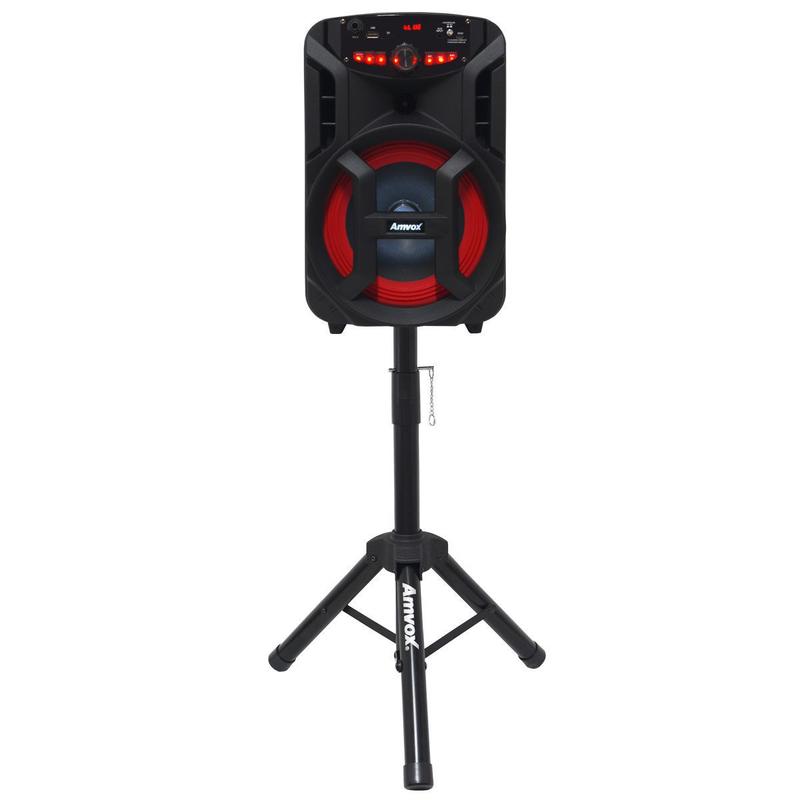 Caixa Som Amplificada Portátil Bluetooth 130W Rms Mp3 Fm Usb Led ...
