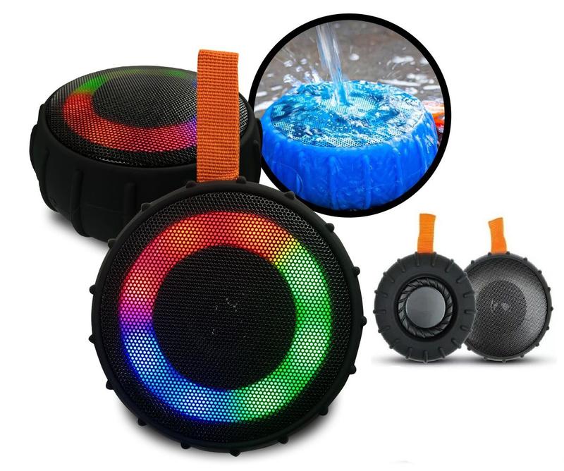 Caixa Som Portátil Amplificada Bluetooth 8W IPX7 Resistencia a Água ...