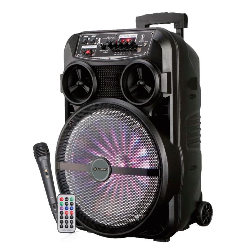 Caixa Som Portátil Amplificada Led Bluetooth TWS 450w Mutant Sumay sm ...