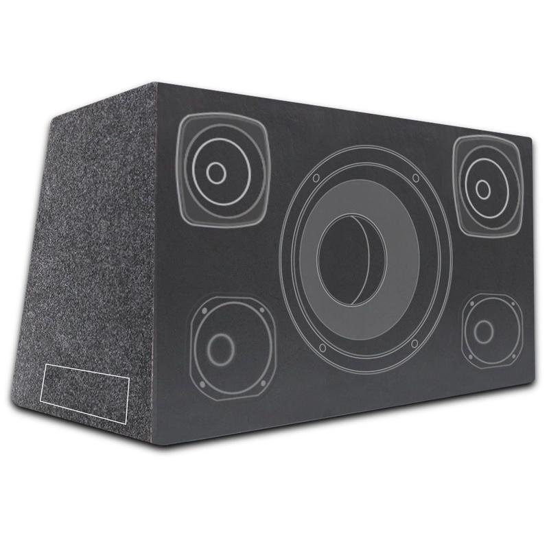 Caixa Som Trio Falante 12 Polegadas 2 Drivers 2 Tweeters Carpete ...