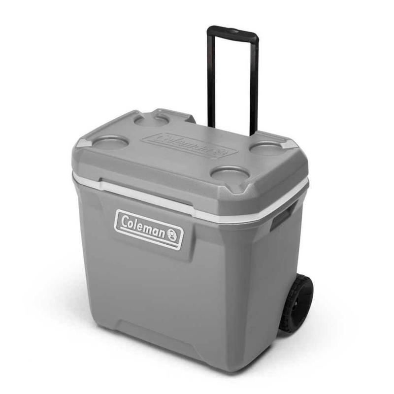 Caixa Térmica Cooler com Rodas Silver Ash 65QT 62L - Coleman - Cooler ...