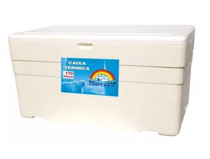 Caixa Térmica Isopor Grande 170lts P/ Eventos E Transporte - isoterm ...