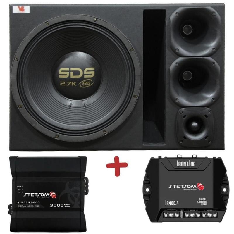 Caixa Trio Eros SDS 2.7k 15 Pol + 2 D250x + ST200 + Módulos - ViniSound ...
