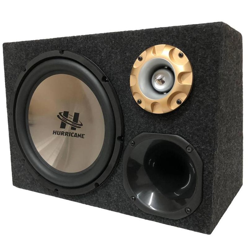 Caixa Trio Hurricane Trapézio 12" Polegadas Selada 600W 35 Litros ...