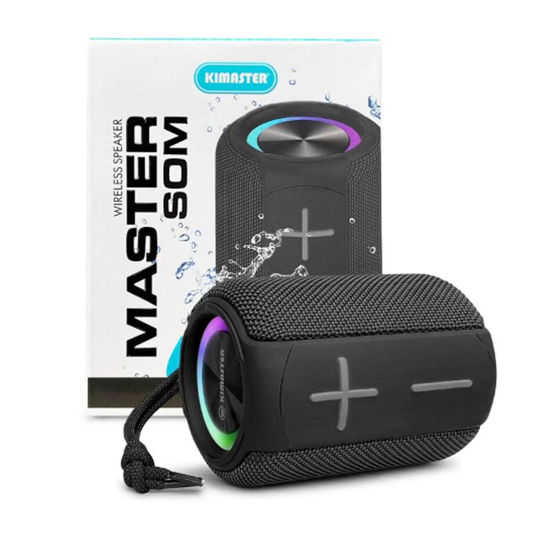Caixinha De Som Bluetooth Kimaster K400 Top 10 W recarregável A Prova D'água portátil Ipx6 ...