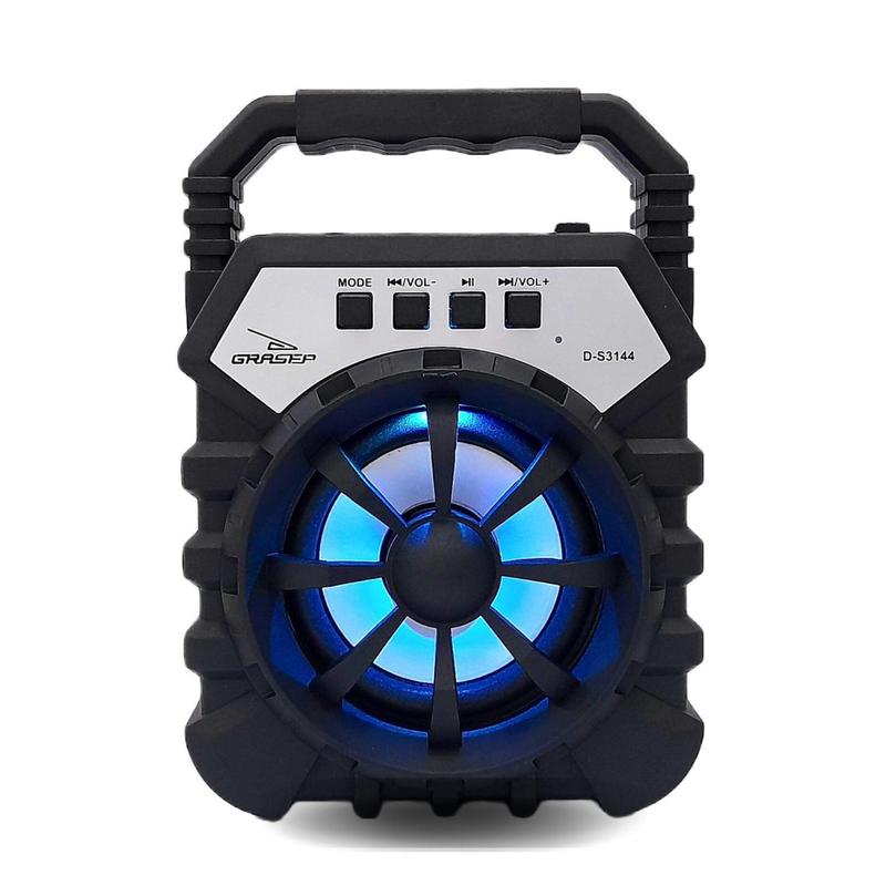 Caixinha De Som Bluetooth Potente 10Watts Recarregável GRASEP - Caixas ...