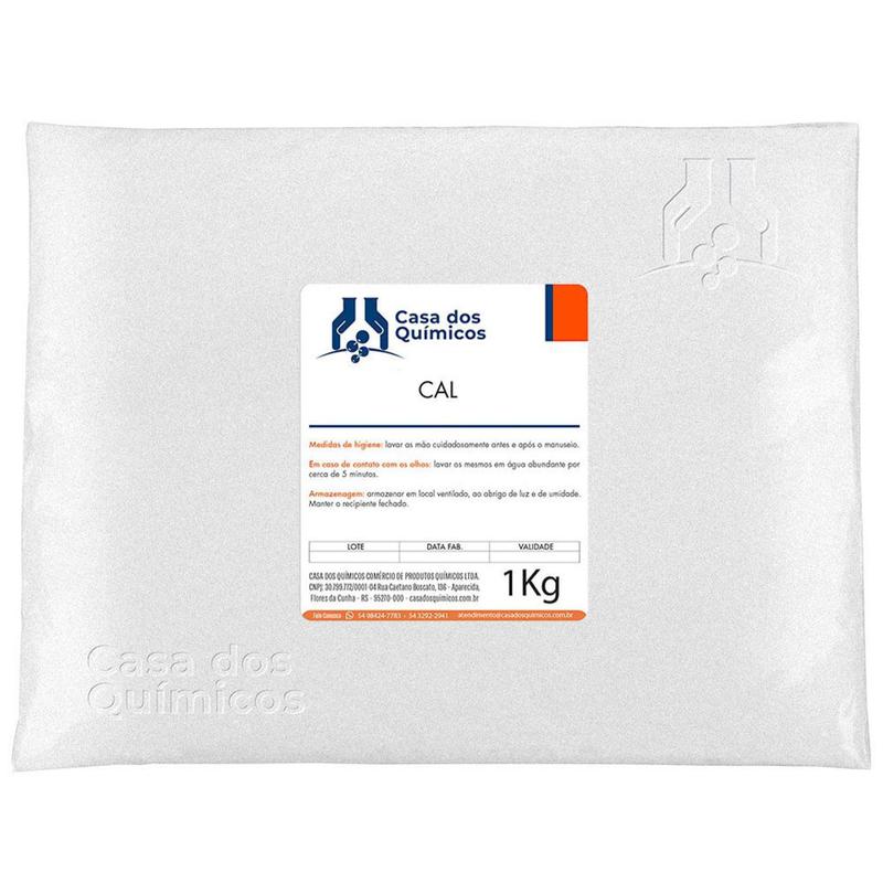 Cal Virgem Hidratada - 10 KG - Casa dos Quimicos - Casa dos Químicos ...