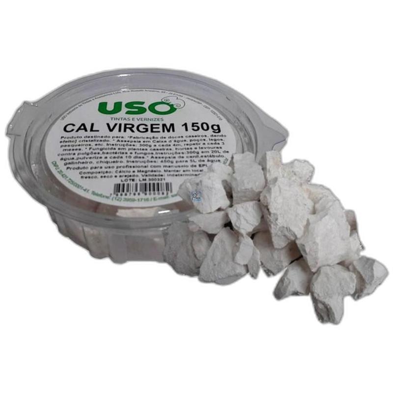 Cal Virgem Uso 150g Pote 0008-3./ Kit Com 6 - USO TINTAS - Materiais de ...