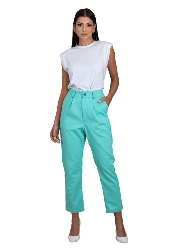 Calça Cenoura Clochar Linho Bolso Faca Tendencia Blogueira - MEIMI ...