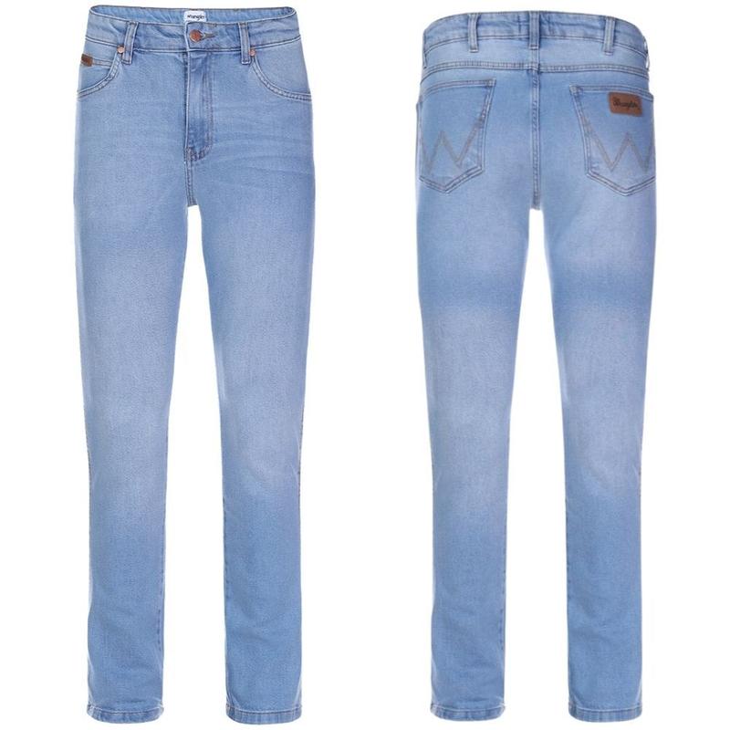 Calça Country Jeans Masculina Original Wrangler Slim Delavê - Ref ...