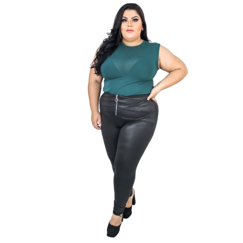 Calça Feminina Cirrê Plus - DELRÔ ATACADO - Calça Esportiva - Magazine ...