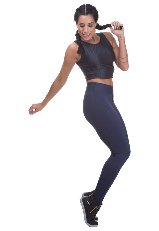 Calça Feminina Legging Miss Blessed MontariaAzul Escuro - Calça Legging ...