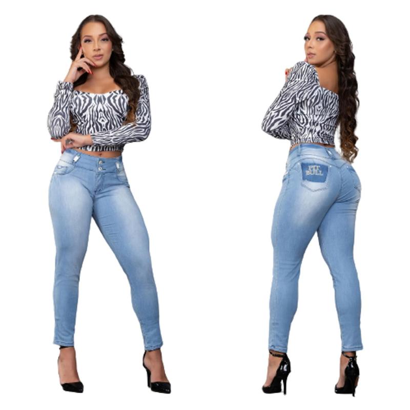 Calça Feminina Pit Bull Lançamento Com Bojo - Pitbull Jeans - Calça ...