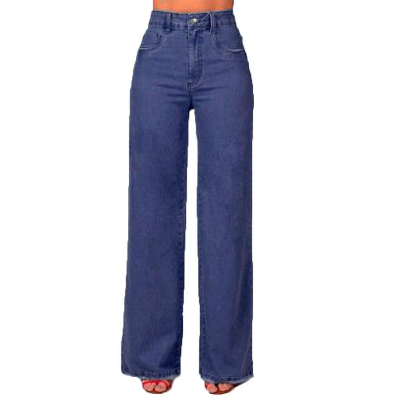 Calça Jeans Feminina Wide Leg - Uolk - Calça Jeans Feminina - Magazine ...