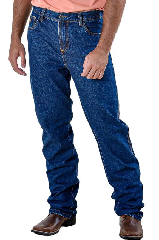 Calça Jeans Masculina Balão Country PLUS SIZE Destroyed Escuro Rodeo ...