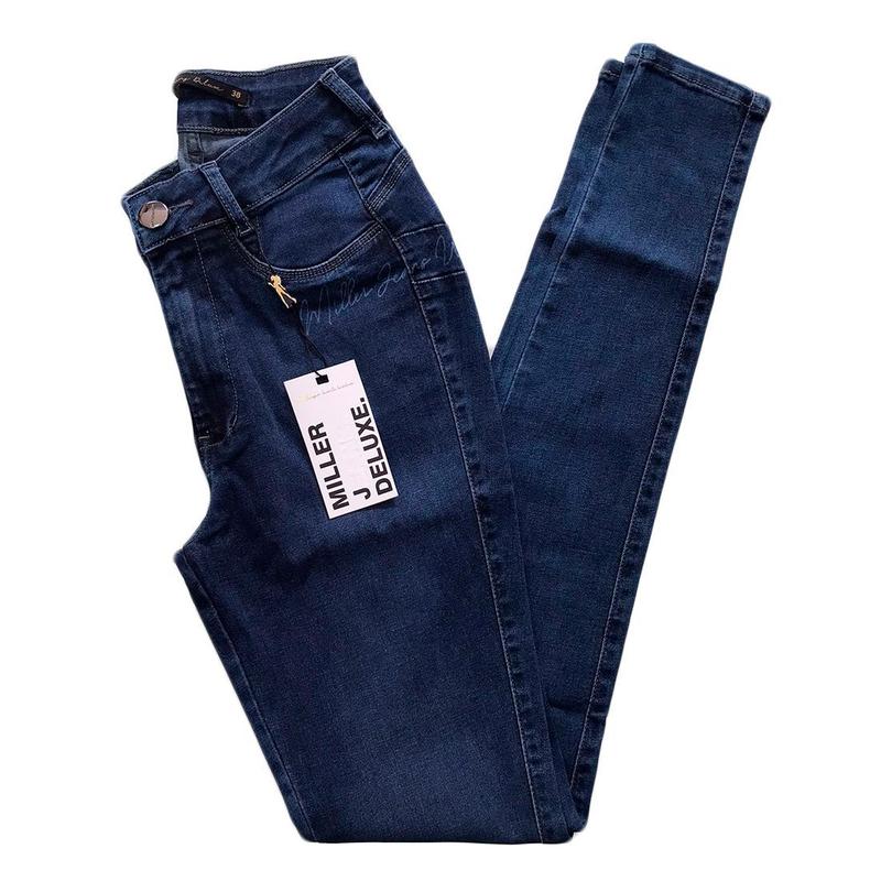 Calça Jeans Miller Lisa Barra Feita Detalhe Modela Bumbum - Miller ...
