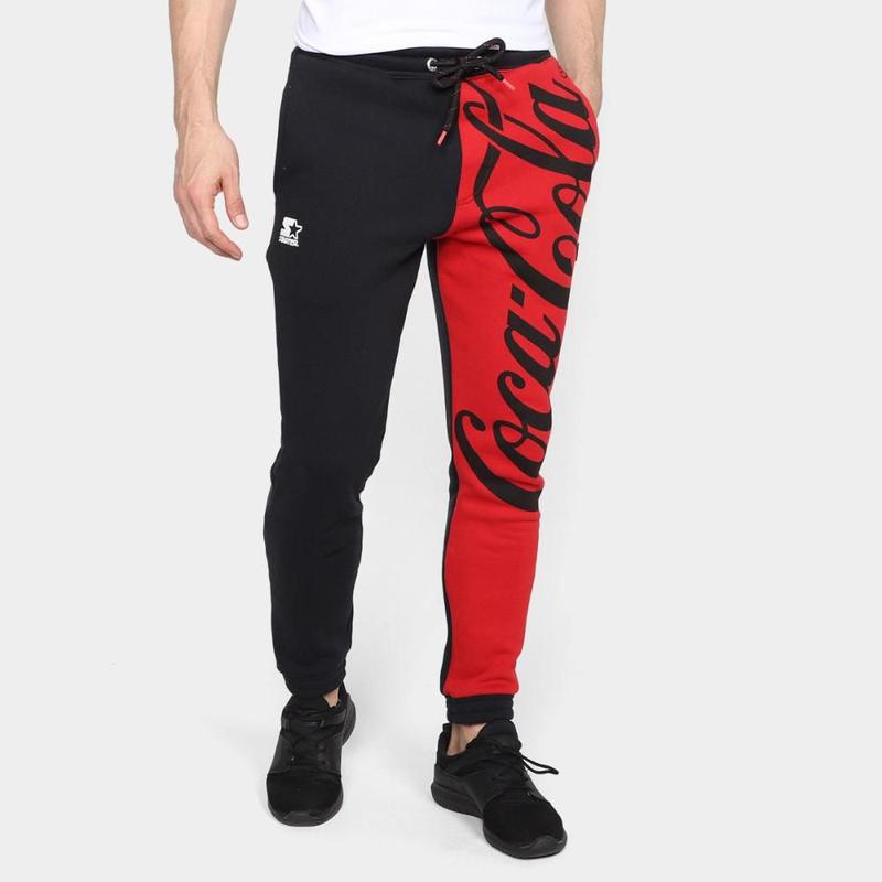 Calça Moletom Starter Coca-Cola Duo Color Masculina - Calça Esportiva ...