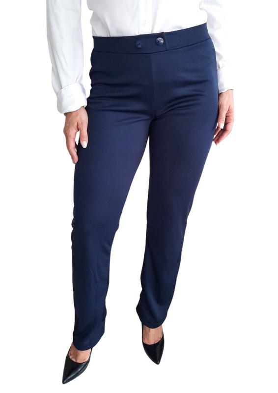 Calça Social Feminina P/ Uniforme Com Cintura Alta Escritório - DASMA ...