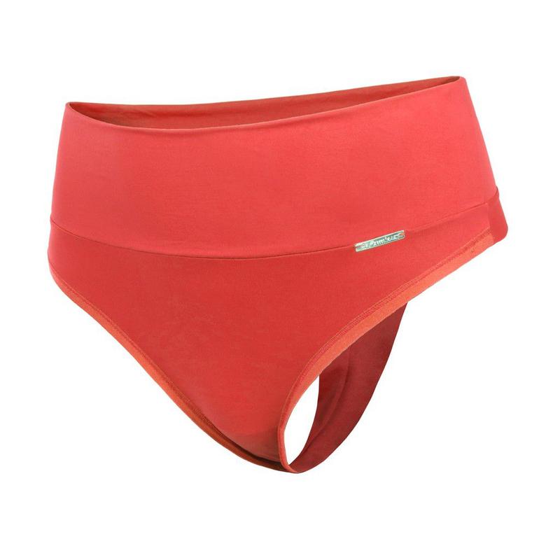 Calcinha Feminina Cós Alto Fio Dental Pala Dupla Microfibra Redutora ...