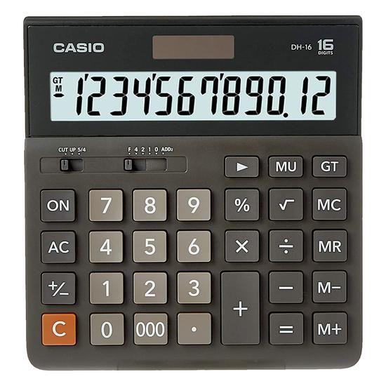 Calculadora Casio DH-16-BK-W-DP / 16 Digitos - Cinza / Preto ...