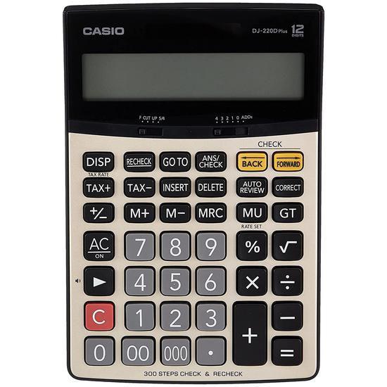 Calculadora Casio DJ-220D Plus - 12 Digitos - Prata e Preto ...