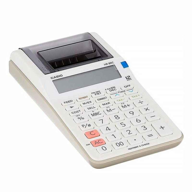 Calculadora Casio Última Geração Original Impressão Com Bobina Branco ...
