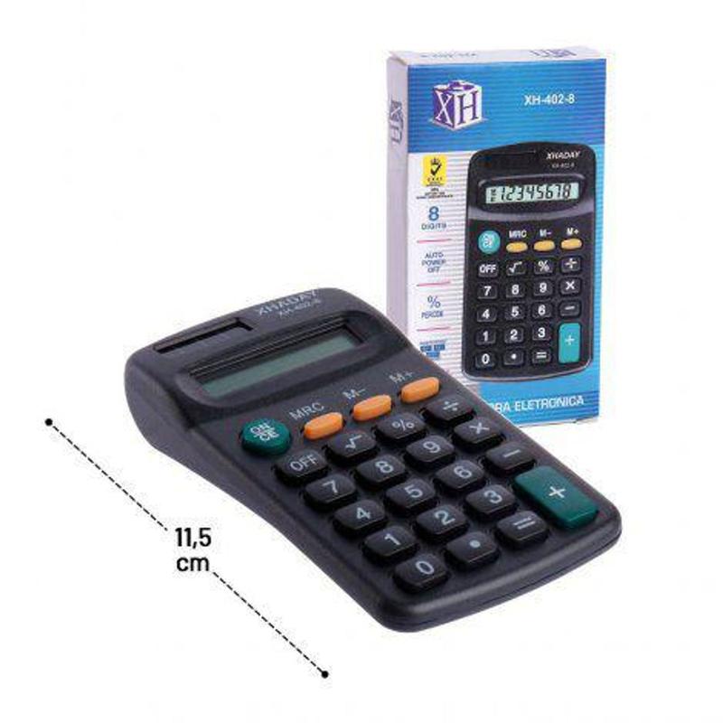 Calculadora de Bolso 8 Dígitos Preto - XHADAY - Calculadora de Bolso ...