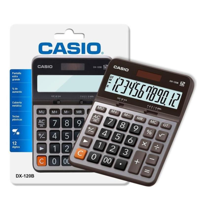 Calculadora De Mesa 12 Dígitos Prata Casio DX-120B - Calculadora de ...