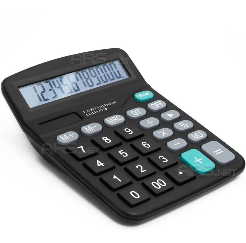 Calculadora De Mesa Comercial Escritório 12 Dígitos Display - HM ...
