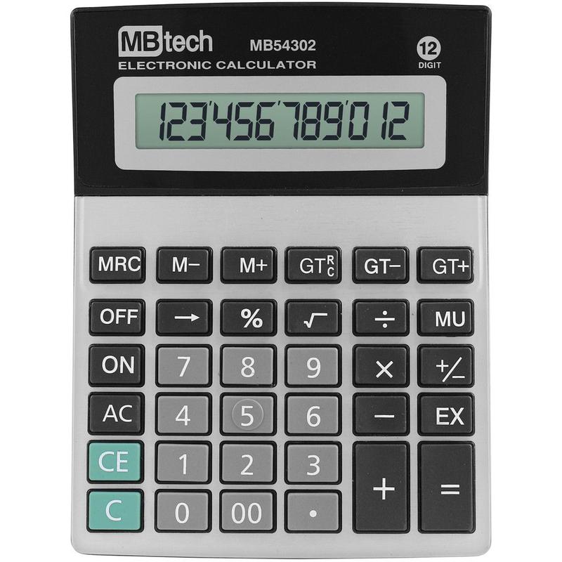 Calculadora Eletrônica 12 Dígitos MBTech MB4302 - Calculadora ...