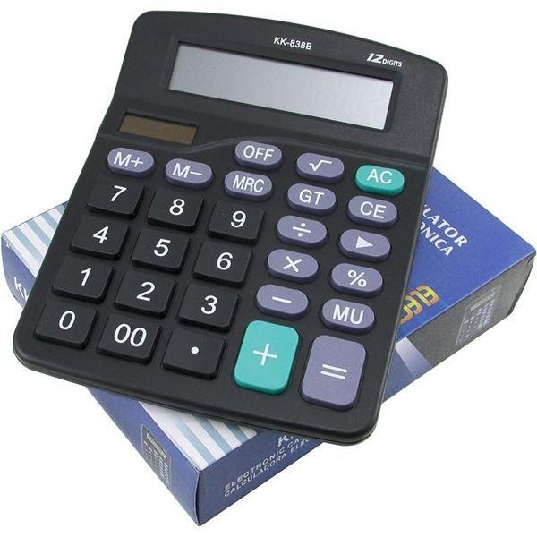 Calculadora Eletrônica Kk-838B - 12 Dígitos - ds - Calculadora ...