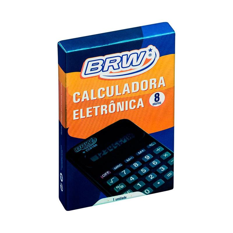 Calculadora Eletrônica Pequena de Bolso Preta BRW - Calculadora ...