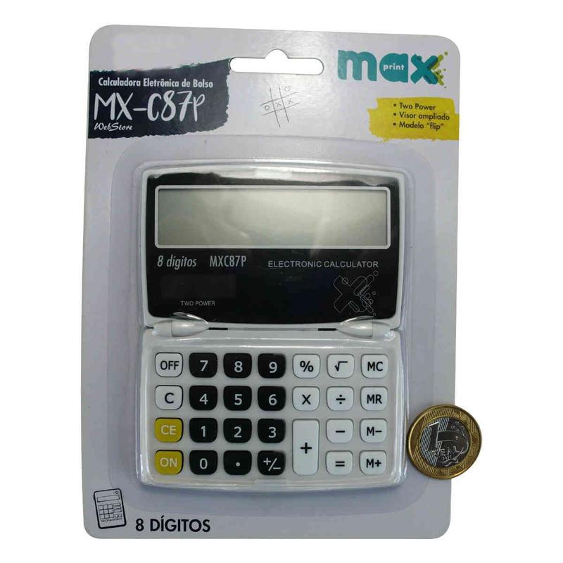 Calculadora Flip de Bolso Maxprint MX-C87P - Calculadora de Bolso ...