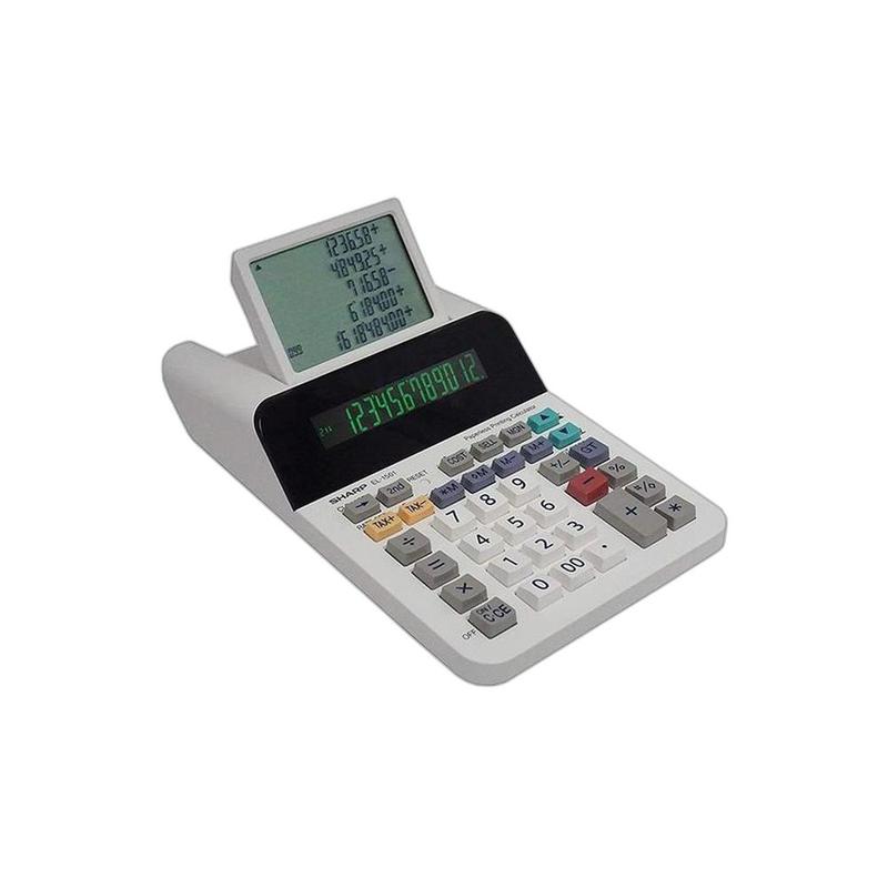 Calculadora Sharp 12 Digitos Tela Display De 5 Linhas El 1501 Branco ...
