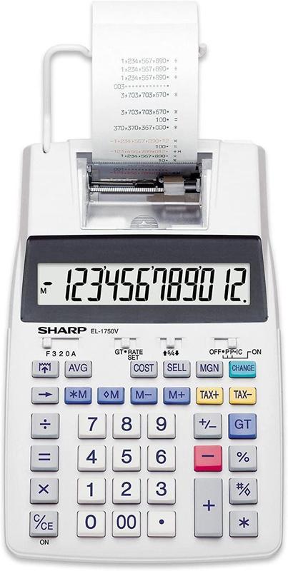 calculadora sharp 1750 12 digitos original de mensa e bobina ...