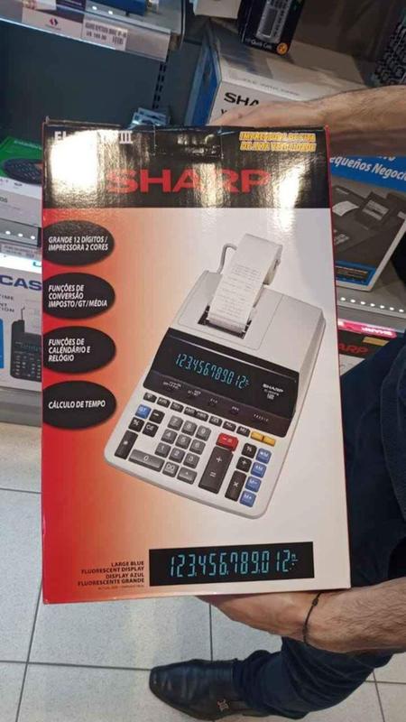 Calculadora Sharp Mesa Impressora Bobina El-2630p - Calculadora de Mesa ...