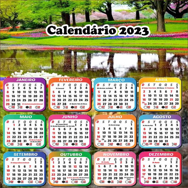 Calendário 2023 no azulejo - Giancarlo personalizados - Calendário ...
