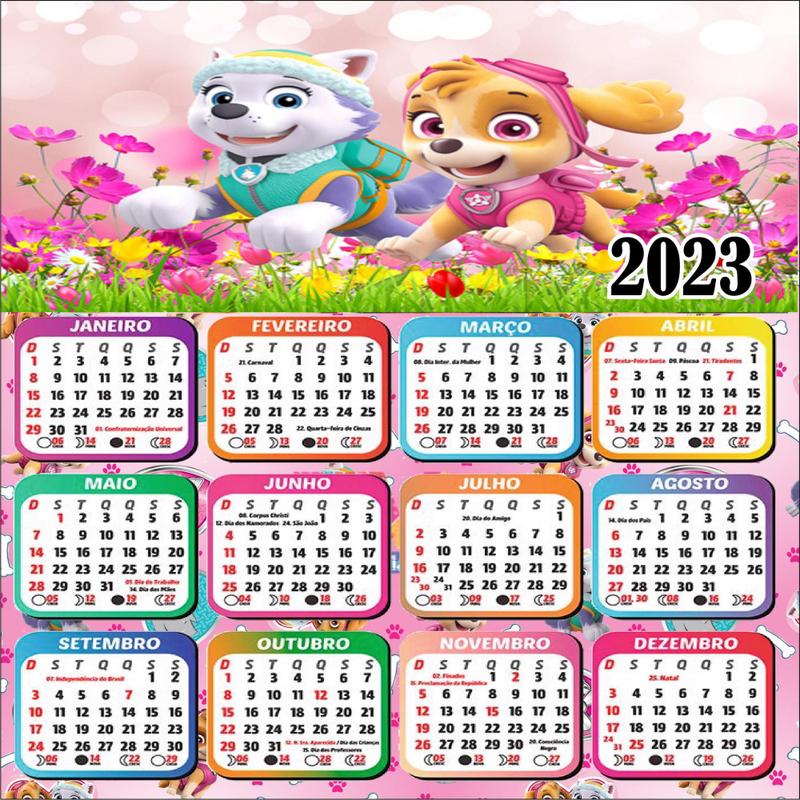 Calendário 2023 no azulejo - Giancarlo personalizados - Calendário ...