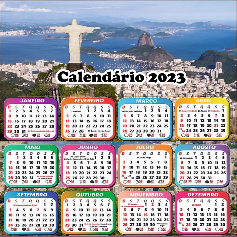 Calendário 2023 no azulejo - Giancarlo personalizados - Calendário ...