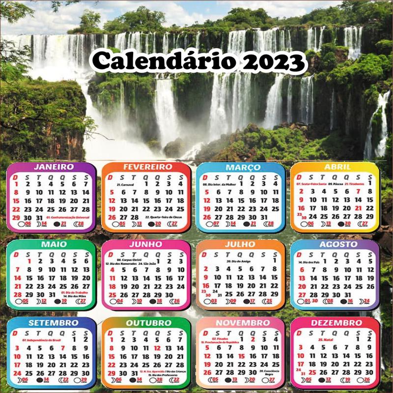 Calendário 2023 no azulejo - Giancarlo personalizados - Calendário ...