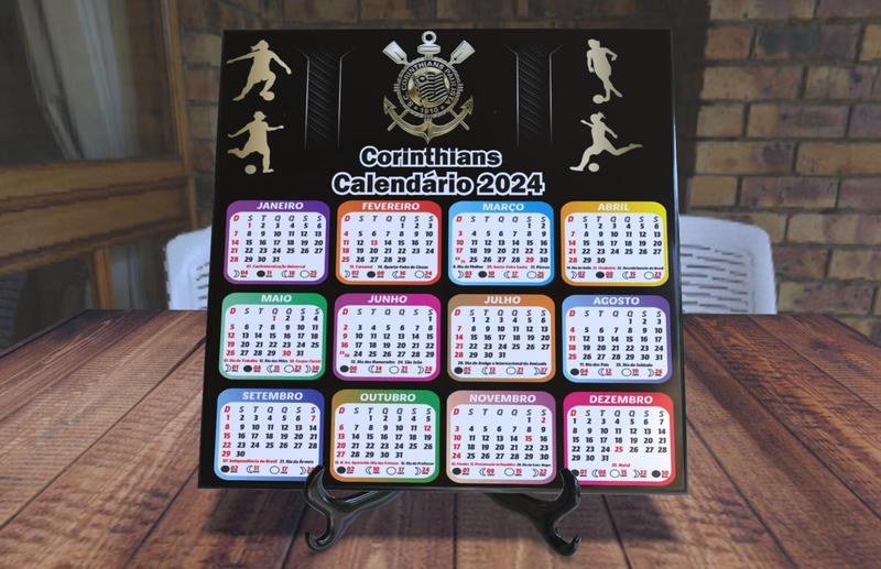 Calendário 2024 no azulejo - Giancarlo Personalizados - Calendário ...