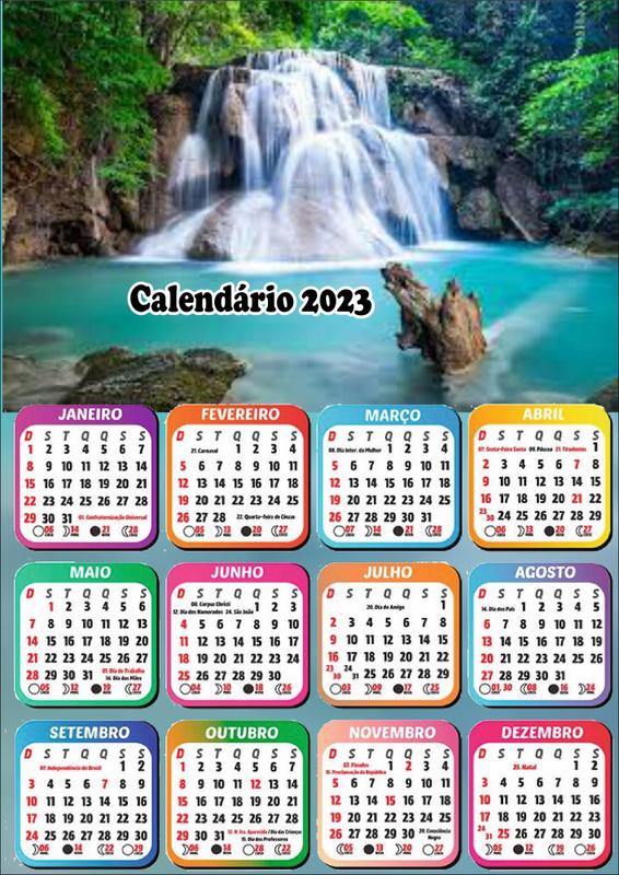 Calendário com imã 2023 - Giancarlo personalizados - Calendário ...
