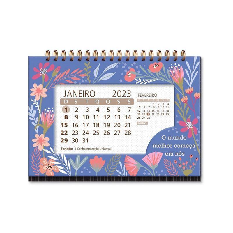 Calendário De Mesa 2023 Primavera Fina Ideia - Calendário - Magazine Luiza