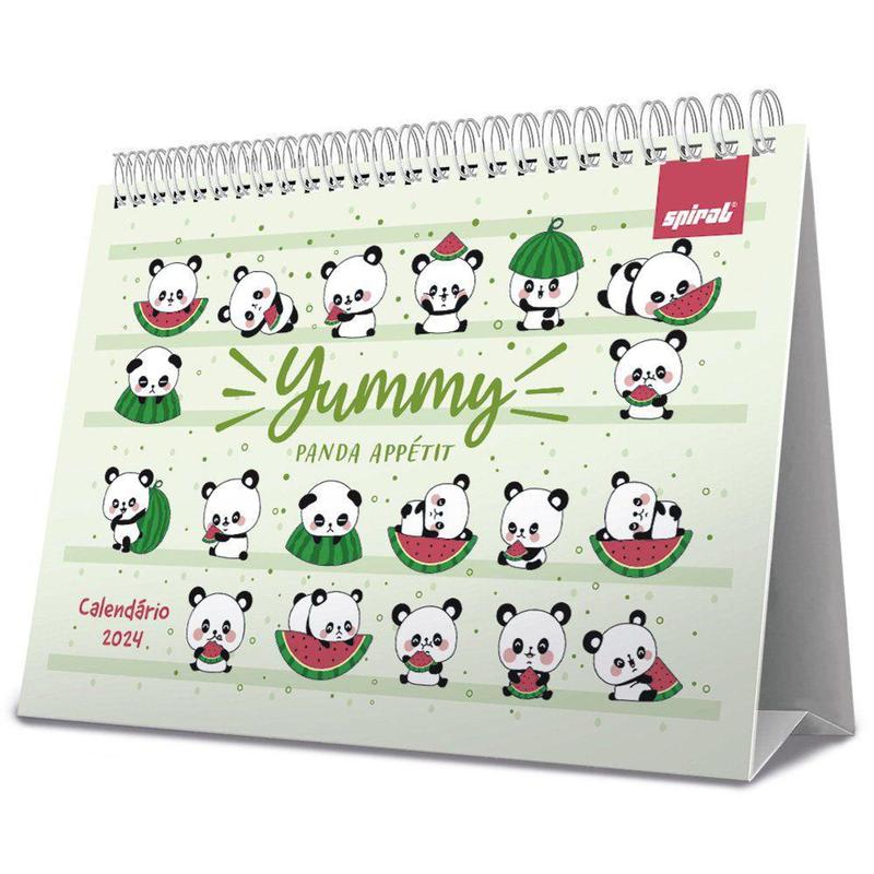 Calendário De Mesa 2024 Panda - spiral - Calendário - Magazine Luiza