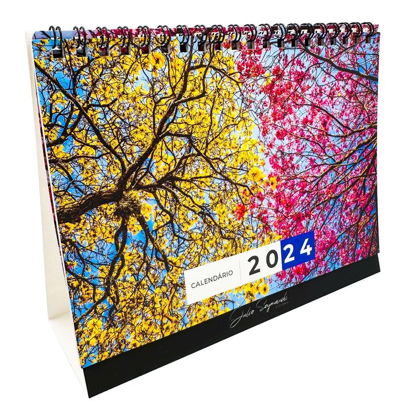 Calendário de Mesa 2024 tema Árvores e Flores - JS FOTOGRAFIA ...